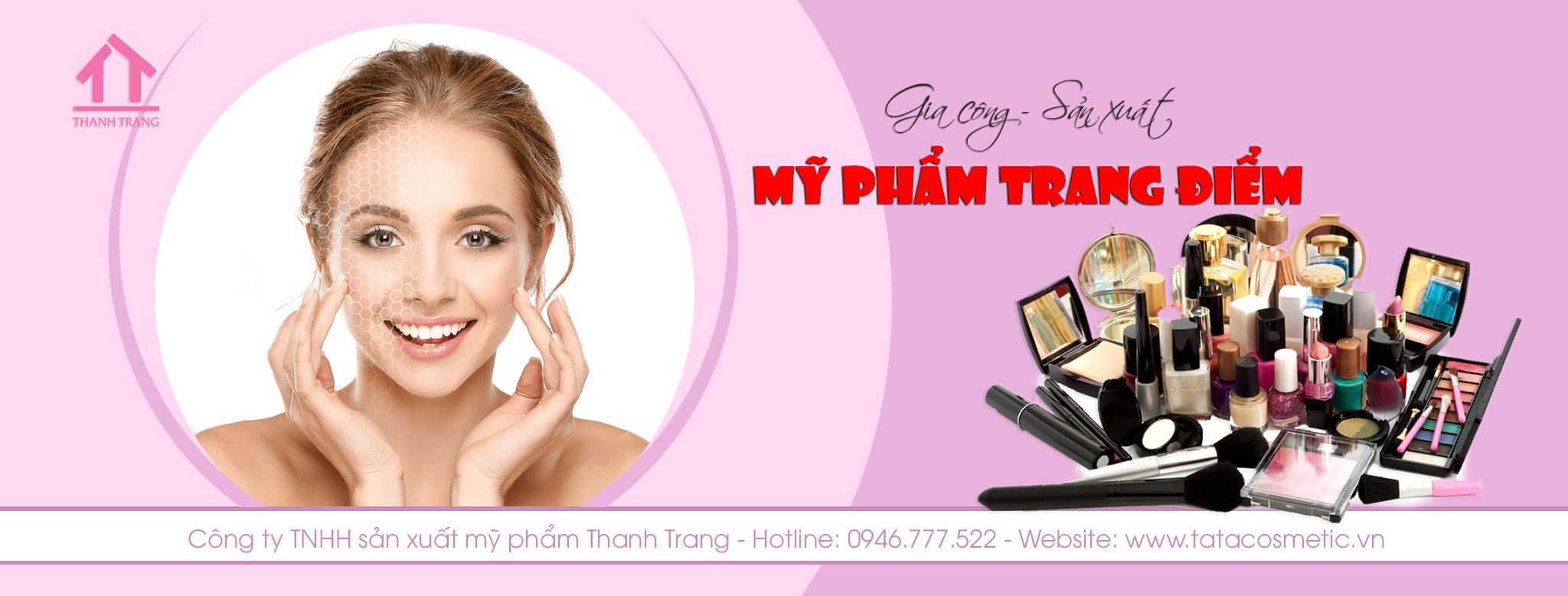 Gia công mỹ phẩm makeup, trang điểm